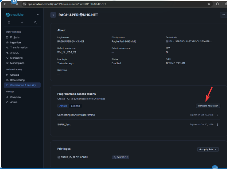 Connect Power BI to Snowflake Using a Personal Access Token (PAT ...